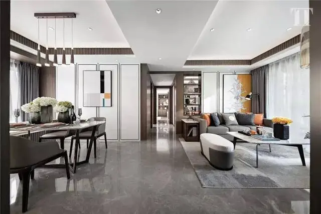 Modern 168 square meters four rooms - home| DayDayNews