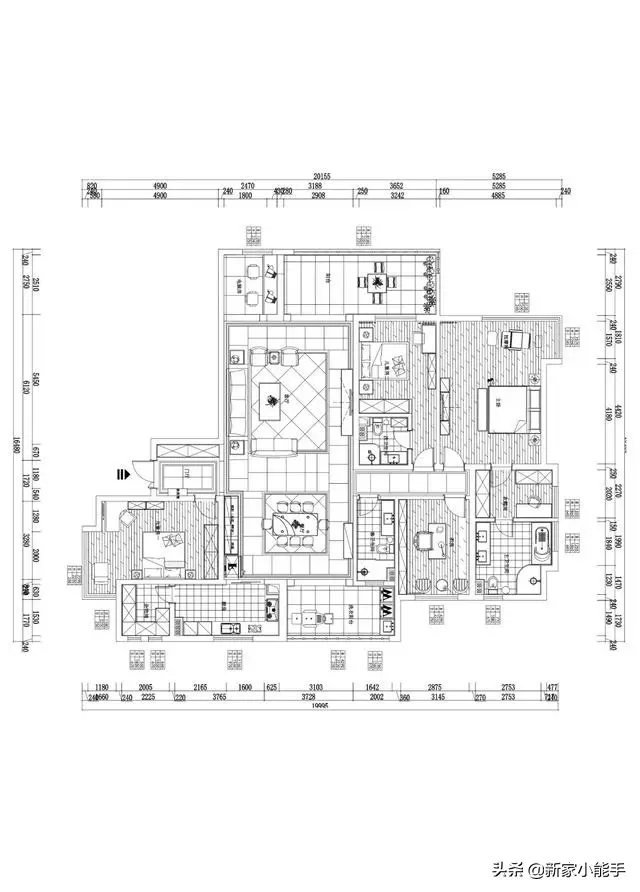 Spend 450,000 to build 180 square meters of modern Chinese style, the ...