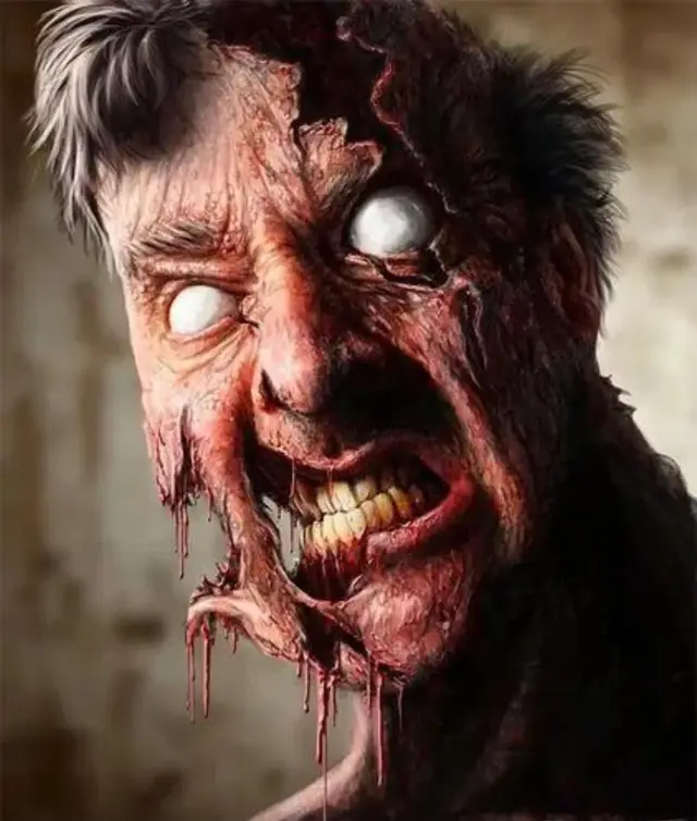 Legend has it that zombies come in two colors, one is red and the other ...