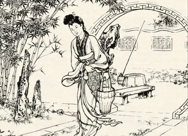 One night during the Ming Dynasty, the girl Aqin was lying on the bed ...