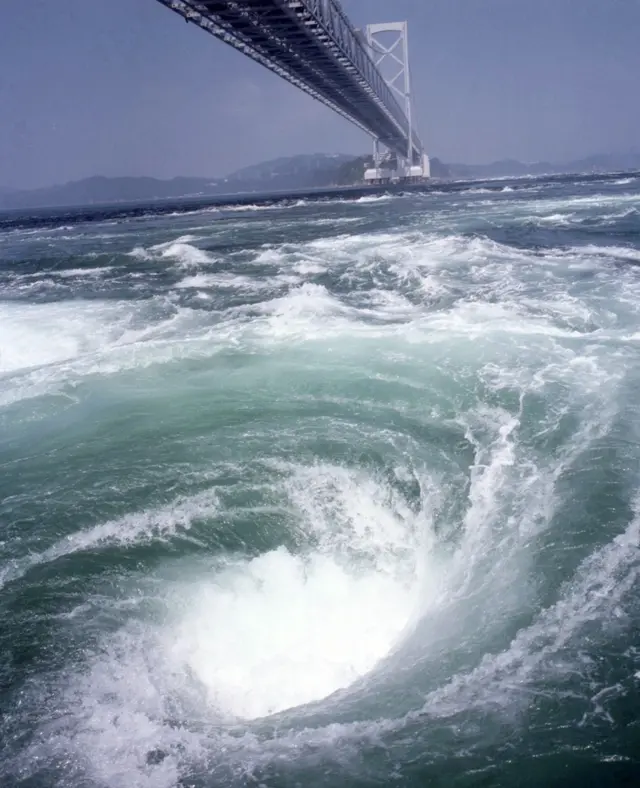 The Naruto Whirlpool is located in the Naruto Strait between Naruto ...