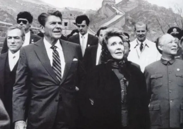 On April 26, 1984, US President Ronald Reagan and his party arrived in ...