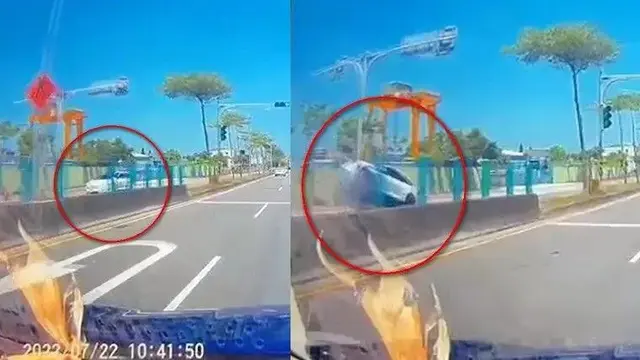 This morning, Jimmy Lin was driving a Tesla Model It happened that ...