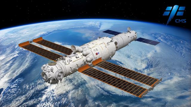 The Tianhe core module, the first section of the China Space Station ...
