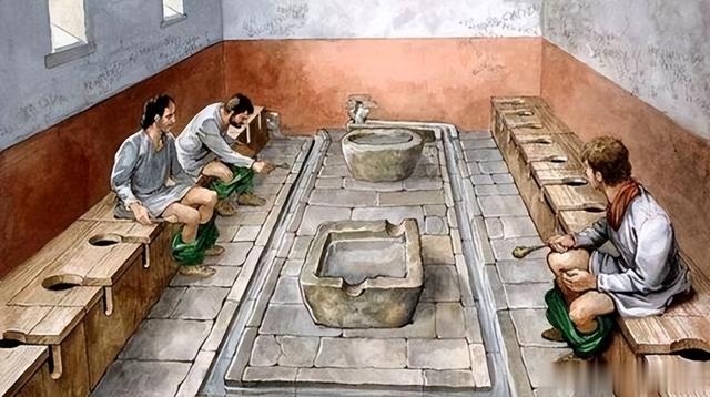 So, compared with today's clean and tidy bathrooms, what kind of ...