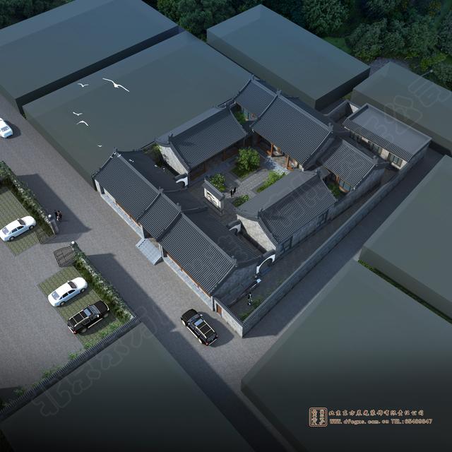 Siheyuan is a traditional courtyard-style building in China. Its layout ...