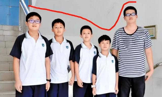 When students were young, the height difference was often not too ...