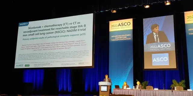 According to the NADIM II trial reported in 2022 ASCO, neoadjuvant ...