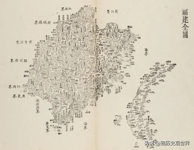 Map of the inner provinces and prefectures of Kangxi, Jimao year of the ...