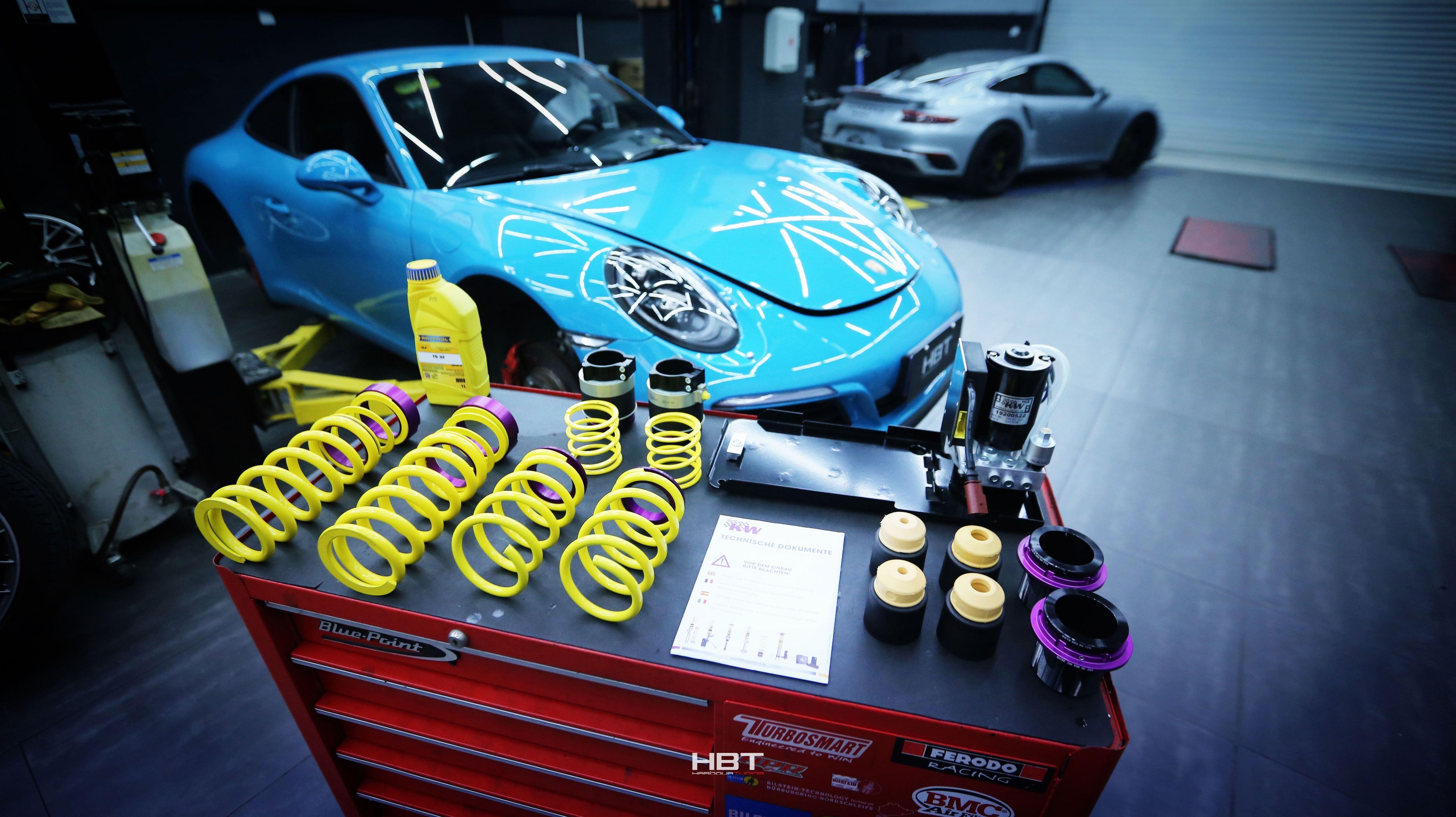 一键无忧起伏 保时捷991.2 Carrera升级KW HLS2液压升降系统 - 液压汇