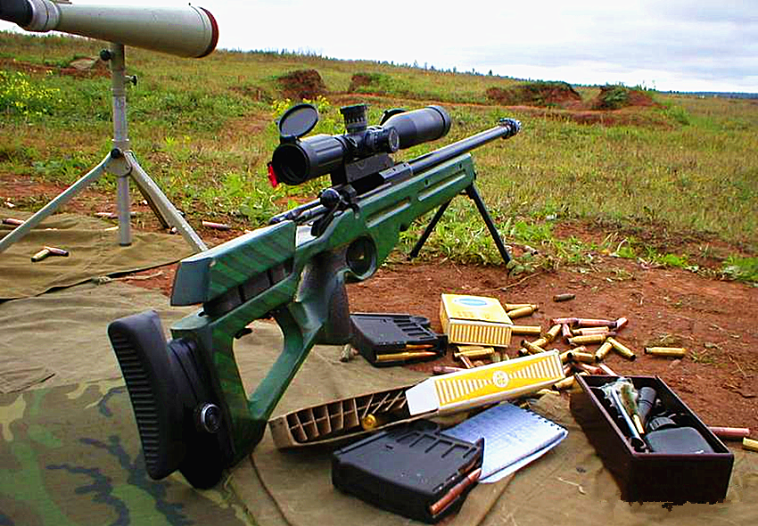 军事丨俄罗斯狙击步枪，采用织带遮蔽在枪管上方，来散热降温 - 标件库
