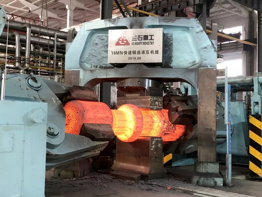 16MN液压智能快速锻造液压机组生产线投产 - 液压汇