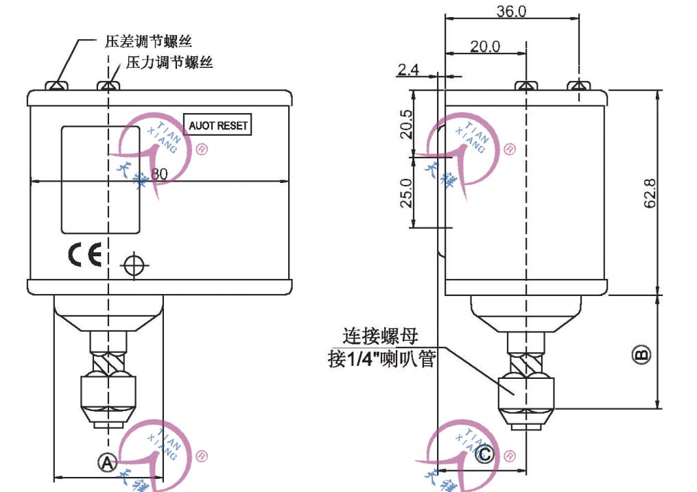 TLP2/TLP6/TLP10压力控制器 - 液压汇