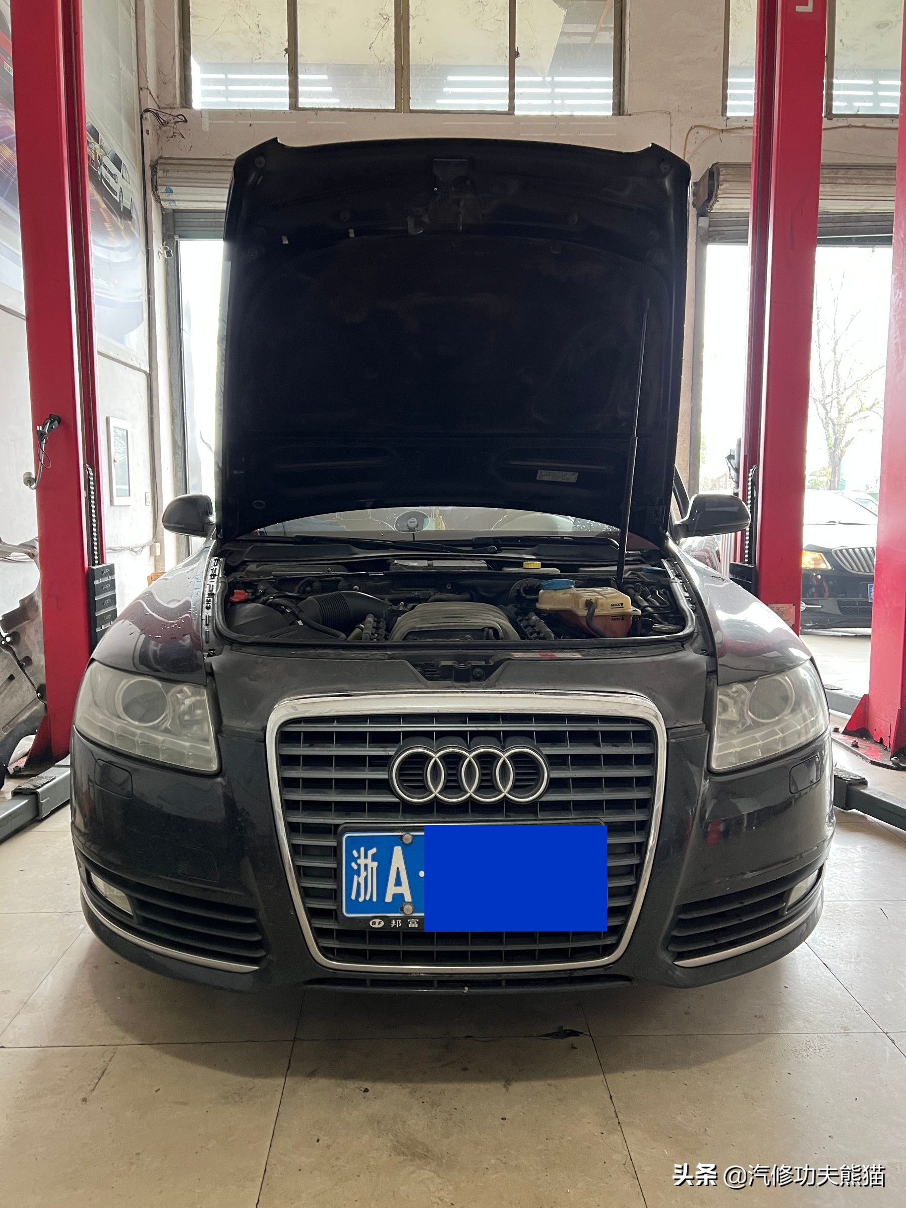 奥迪车主最头疼的问题是机油，看这台2010年的A6L2.8烧机油怎么修 - 液压汇