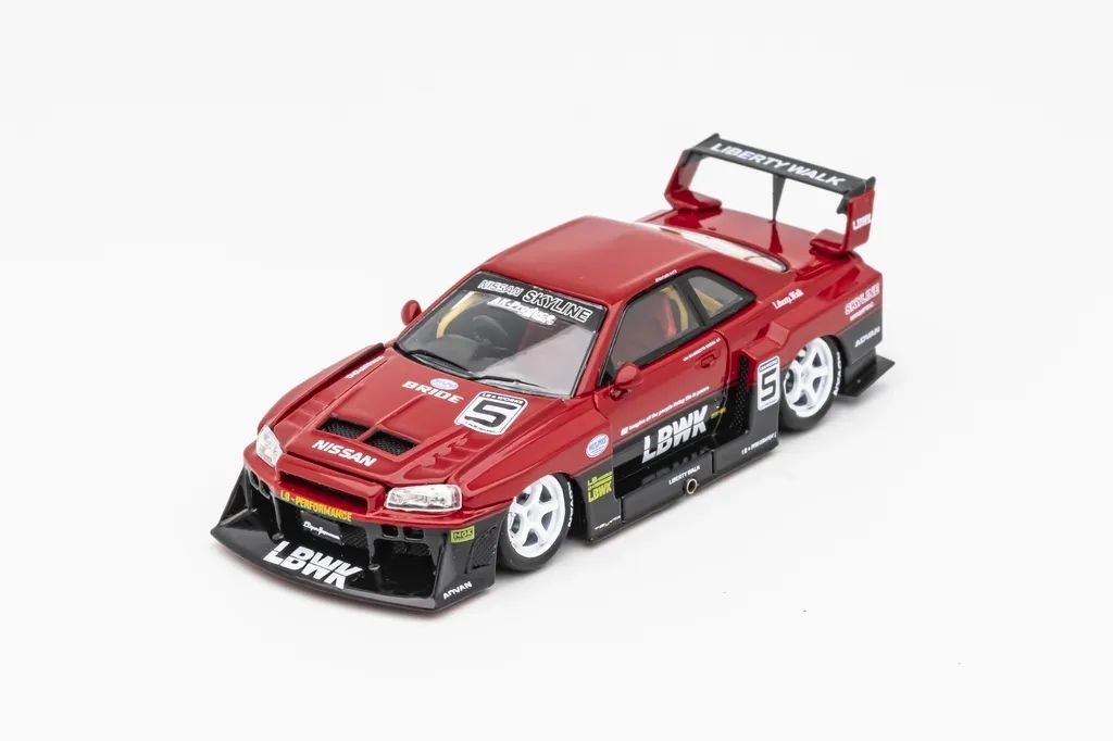 剪影宽体，SW的合金LB Works GTR34模型试玩 - 标件库