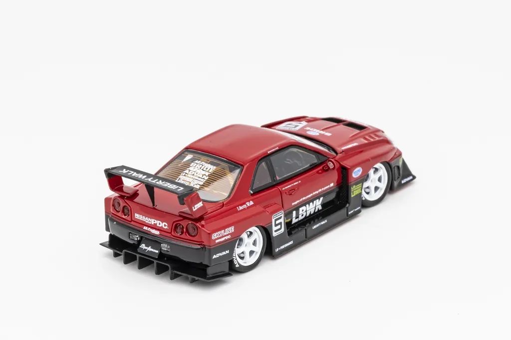 剪影宽体，SW的合金LB Works GTR34模型试玩 - 标件库
