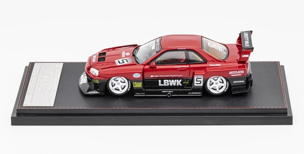 剪影宽体，SW的合金LB Works GTR34模型试玩 - 标件库
